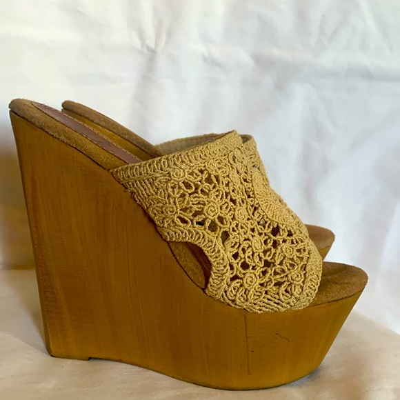 Sbicca | Shoes | Sbicca Vintage Collection Boho Nude Wedge | Poshmark